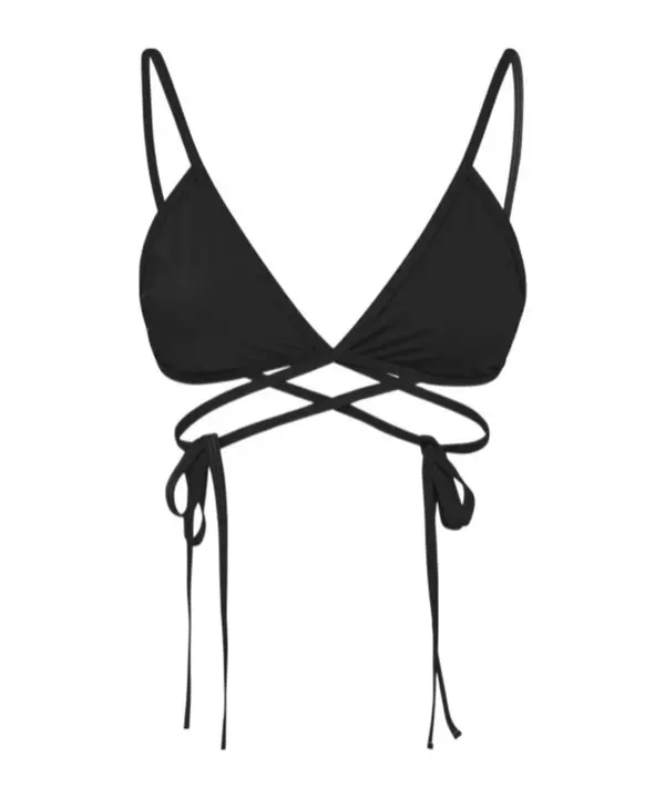 Christopher Esber Triangle Bikini With Crossed Back - Black