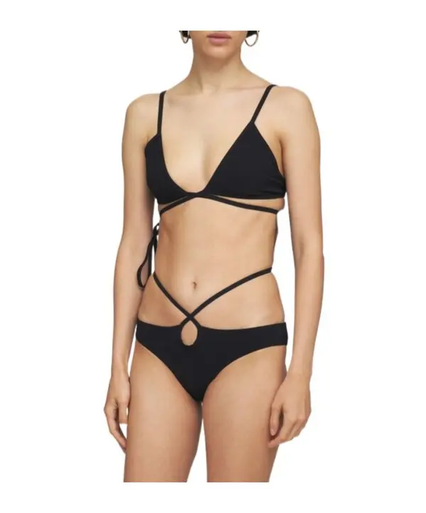 Christopher Esber Triangle Bikini With Crossed Back