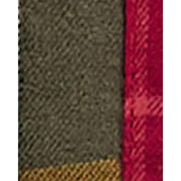 Barbour Patchwork Plaid Flannel Shirt With Corduroy Collar