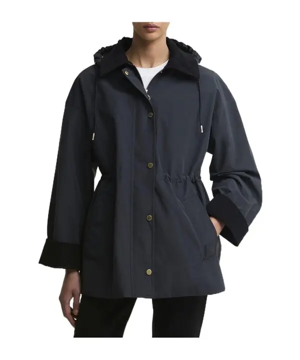 Barbour Navy Hooded Parka Jacket