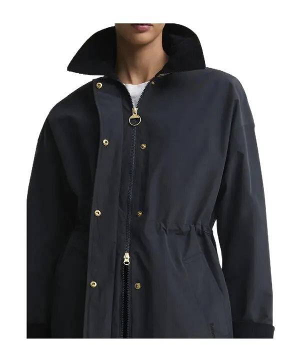 Barbour Navy Hooded Parka Jacket