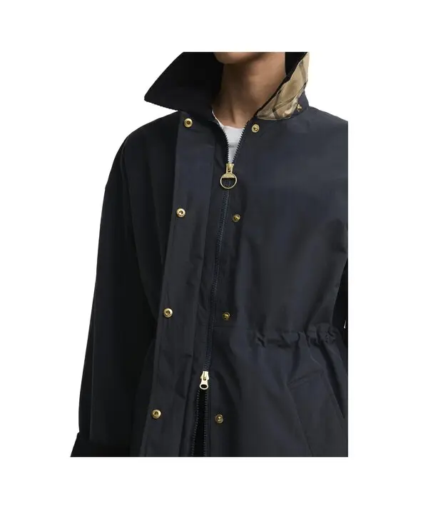Barbour Navy Hooded Parka Jacket