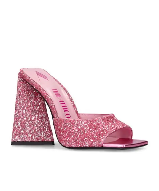 Attico Block Heel Sandals With Band