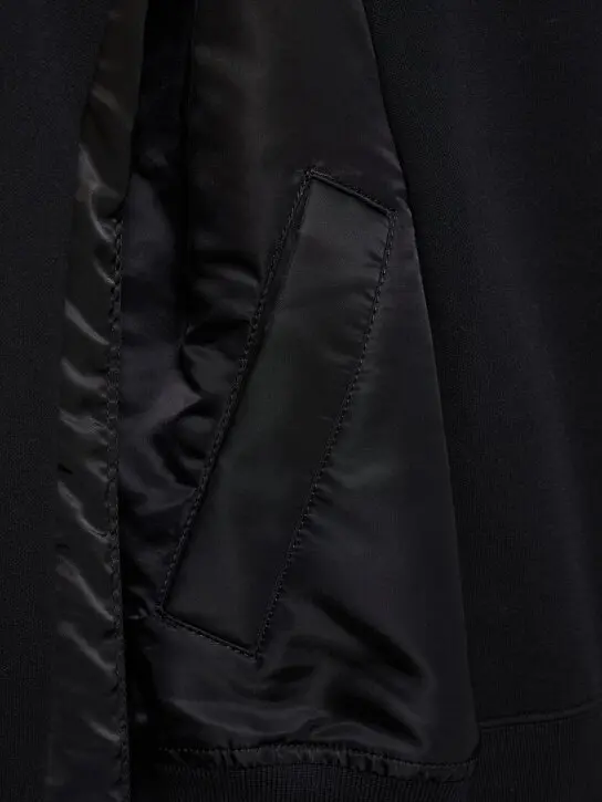 Sacai Hooded Drawstring Knit Sweater