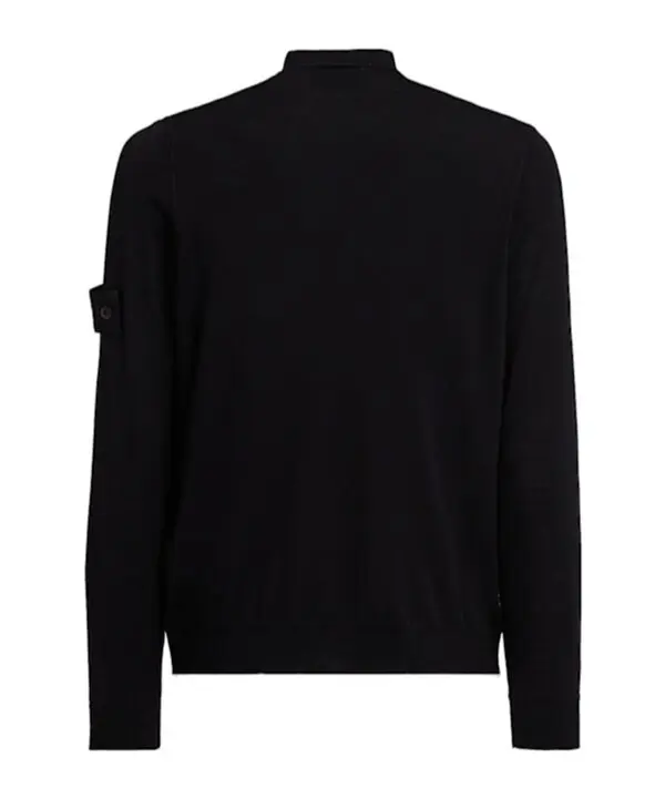 Stone Island Lapel Longsleeve Knit Sweater