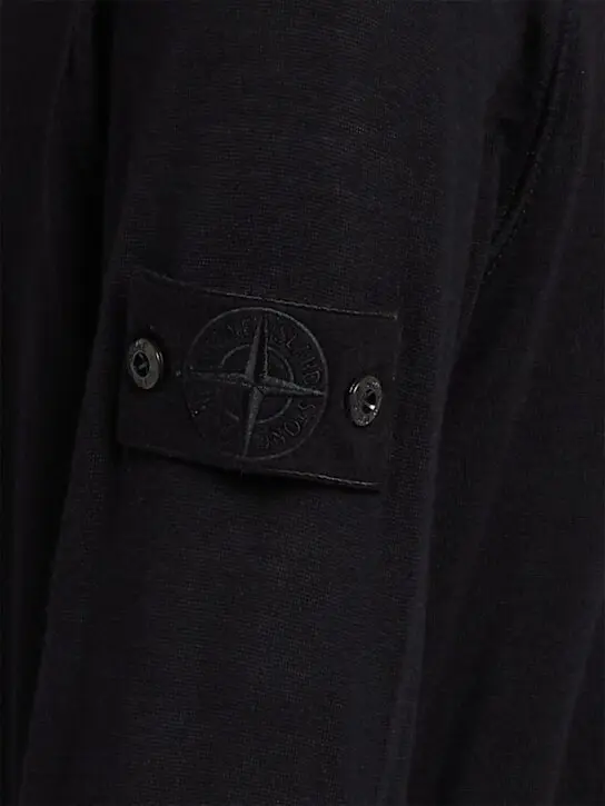 Stone Island Lapel Longsleeve Knit Sweater
