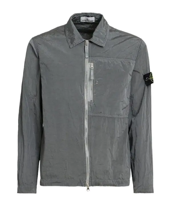 Stone Island Frontzip Shirt - Gray