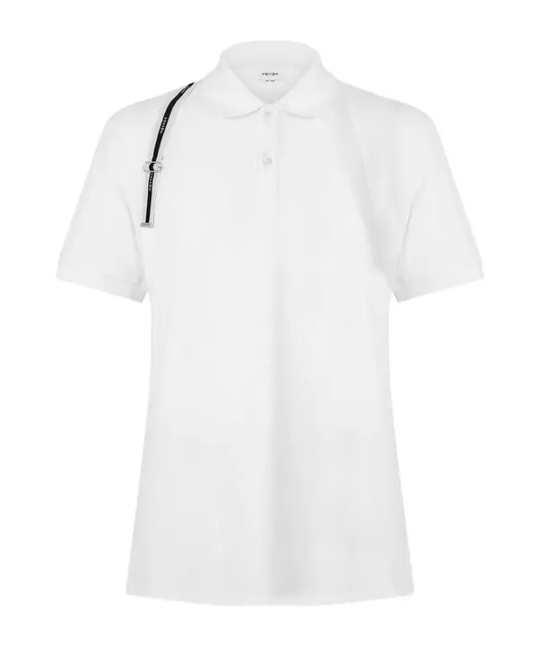 Alexander McQueen Collared Shortsleeve Polo Shirt