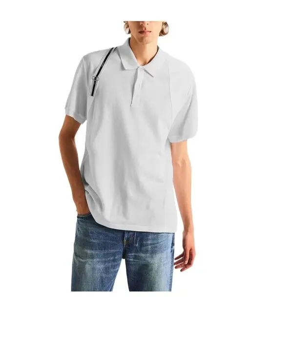 Alexander McQueen Collared Shortsleeve Polo Shirt
