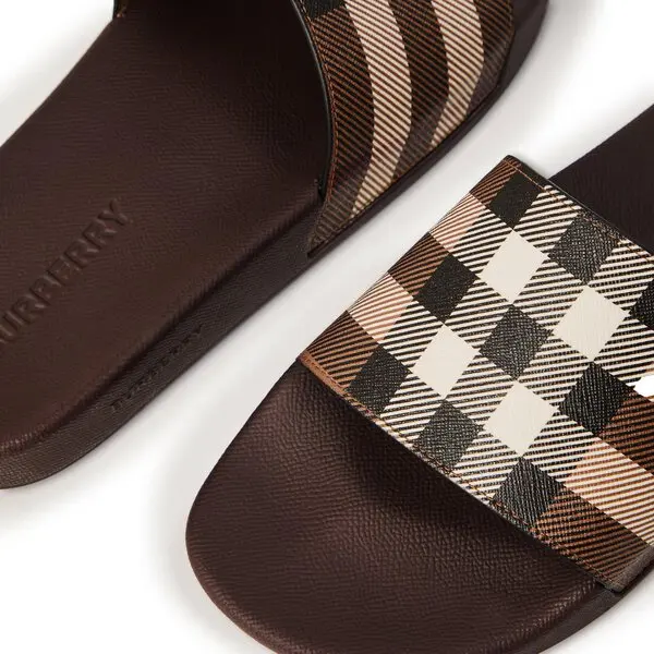 Burberry Furley Check Slides