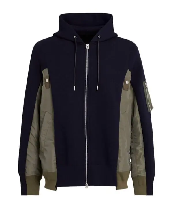 Sacai Hooded Drawstring Coat