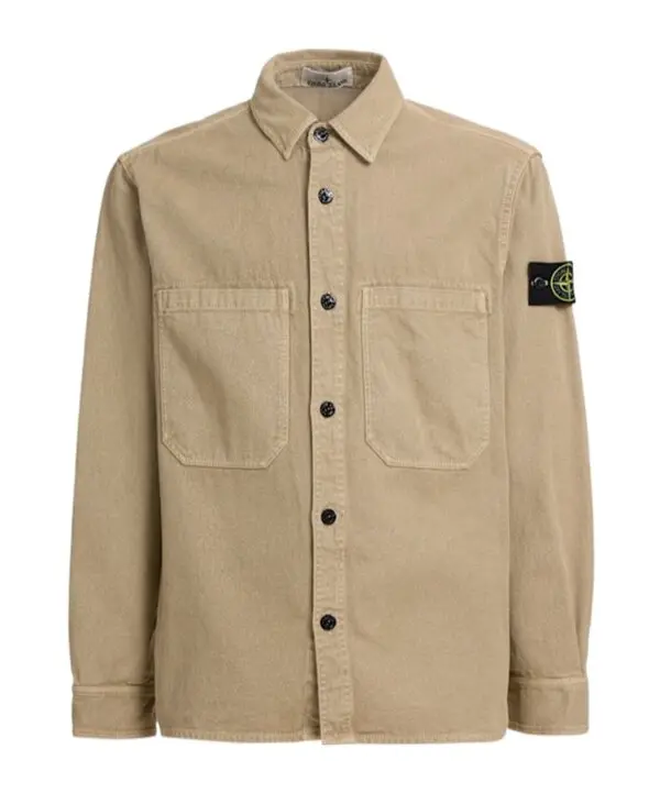 Stone Island Frontbutton Shirt - Nude