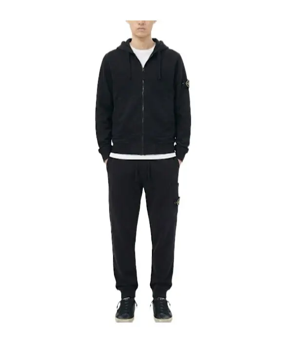 Stone Island Hooded Drawstring Knit Sweater
