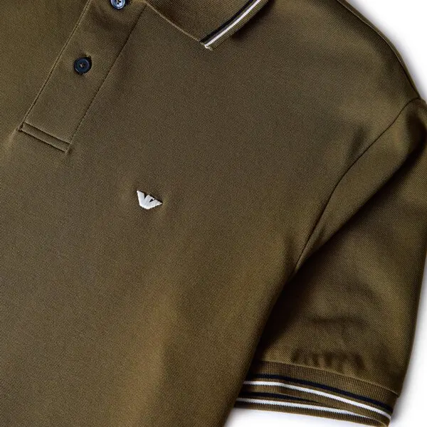Emporio Armani Solid Color Polo Shirt