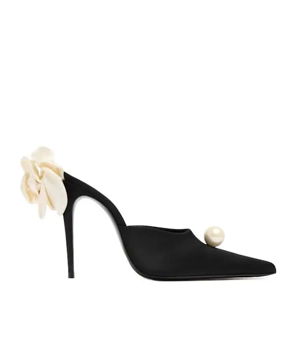 Magda Butrym Pointed Mules - Black