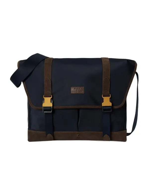 Polo Ralph Lauren Canvas Messenger Bag - Black