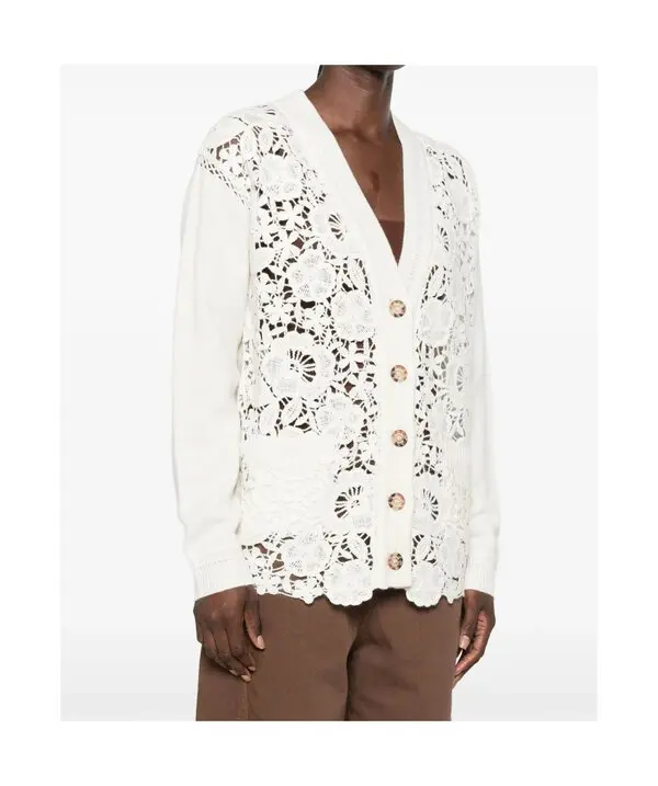 ERMANNO FIRENZE Lace-panel Knit Top