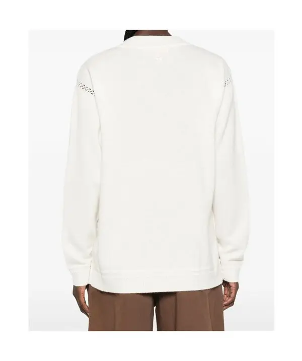 ERMANNO FIRENZE Lace-panel Knit Top