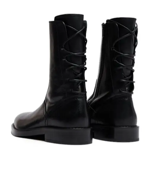 ANN DEMEULEMEESTER Laceup Ankle Boots