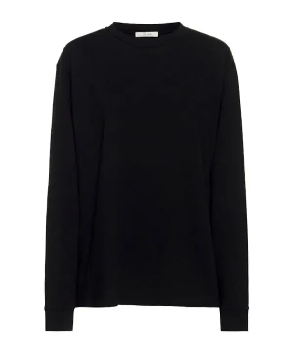 THE ROW Ciles Cotton Jersey T-shirt - Black