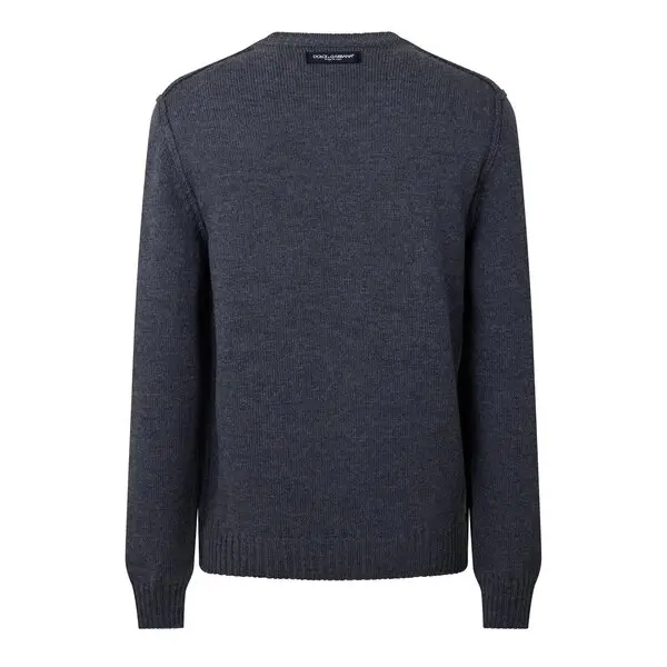 Dolce & Gabbana Longsleeve Plain Knit Sweater