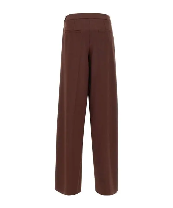 Marella High-waisted Wide-leg Casual Trousers