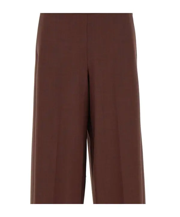 Marella High-waisted Wide-leg Casual Trousers