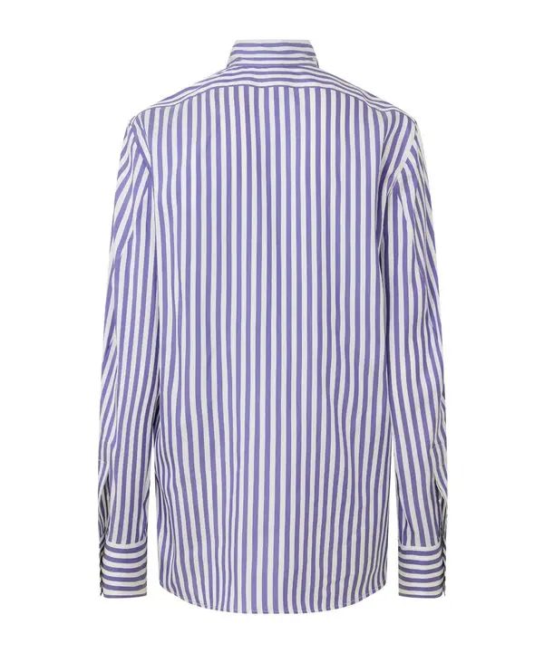 Givenchy Striped Shirt With Tie Detail - Black