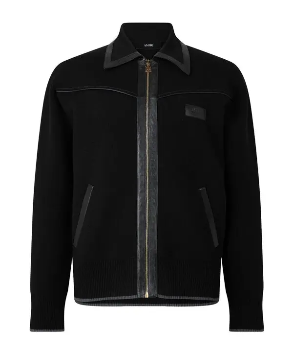 Amiri Zipup Knit Jacket - Black