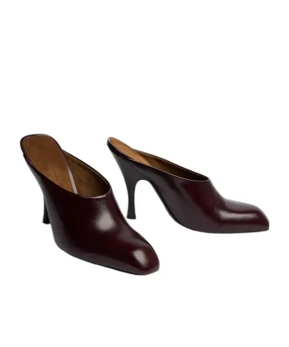 Khaite Closed-toe Mules With Spool Heel