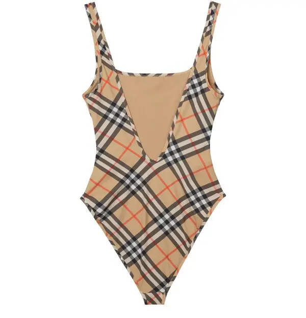 Burberry Plaidpattern Swimsuit