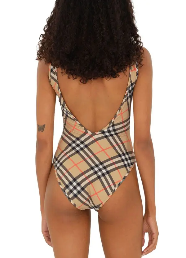 Burberry Plaidpattern Swimsuit