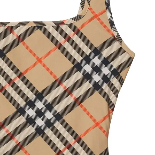 Burberry Plaidpattern Swimsuit