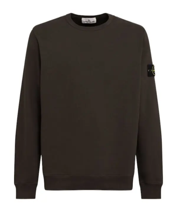 Stone Island Crewneck Longsleeve Knit Sweater - Black