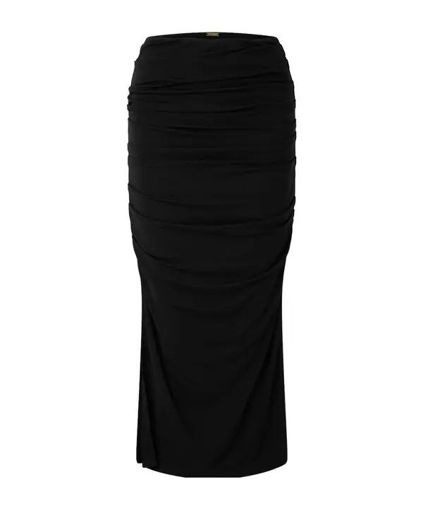 Cult Gaia Solid Color Midi Skirt