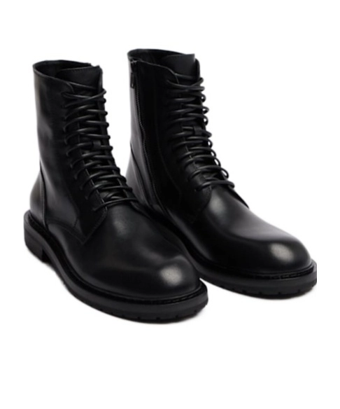 ANN DEMEULEMEESTER Thicksoled Roundtoe Ankle Boots