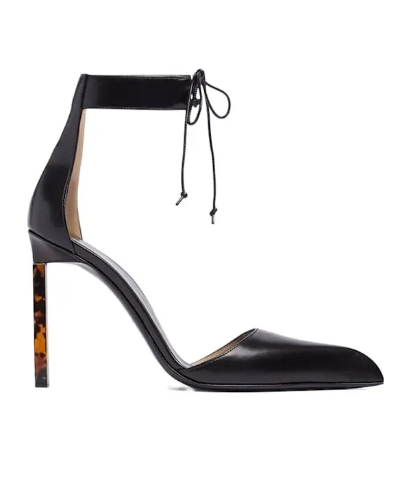 TOM FORD Stiletto Heels With Ankle Strap - Black