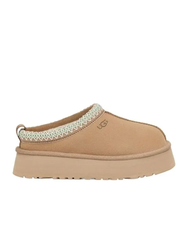 UGG Loafers With Embroidered Details - Nude
