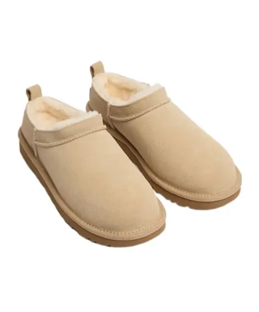 UGG Slip-on Booties With Lowered Collar