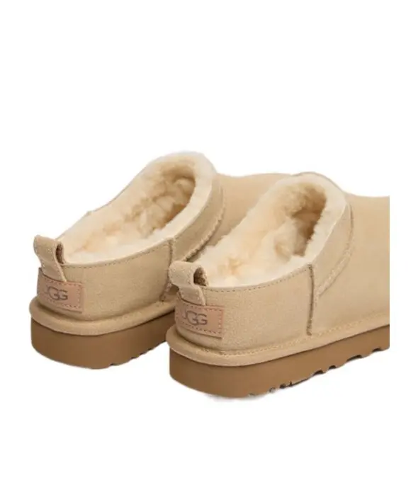 UGG Slip-on Booties With Lowered Collar