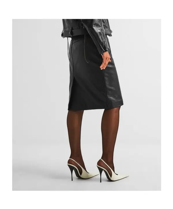 Saint Laurent Midi Pencil Skirt