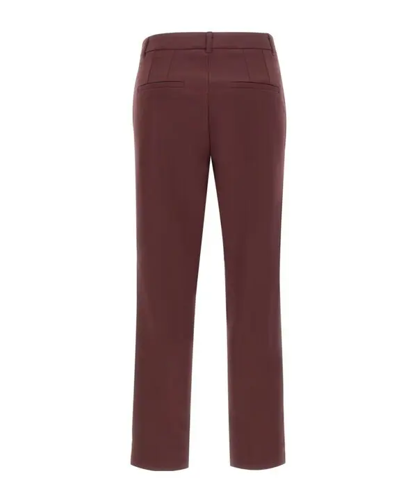 Marella Tailored Straight-leg Pants With Side Slits