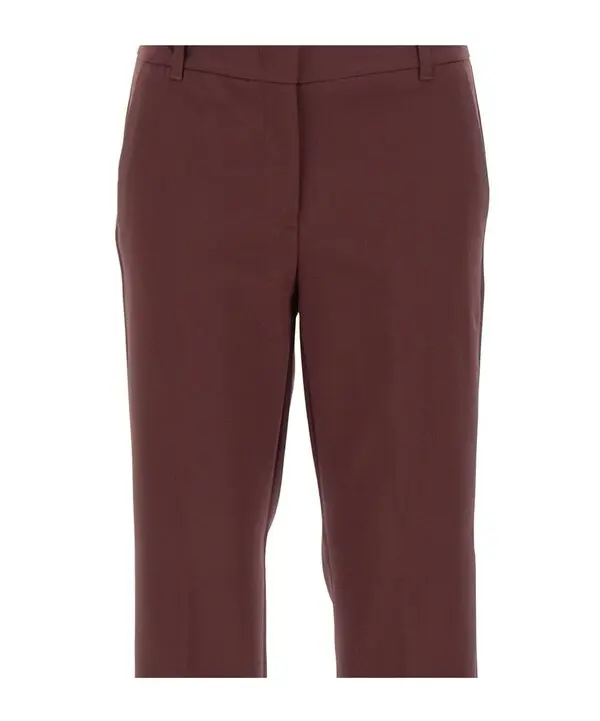 Marella Tailored Straight-leg Pants With Side Slits