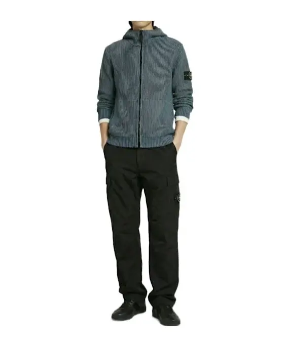 Stone Island Turtleneck Frontzip Knit Sweater