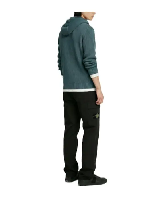 Stone Island Turtleneck Frontzip Knit Sweater