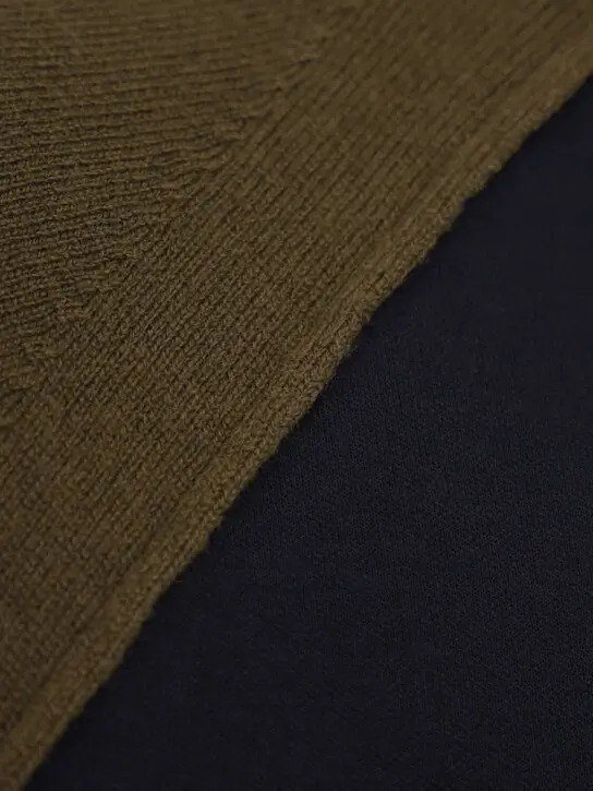 Sacai Crewneck Longsleeve Colorblock Knit Sweater