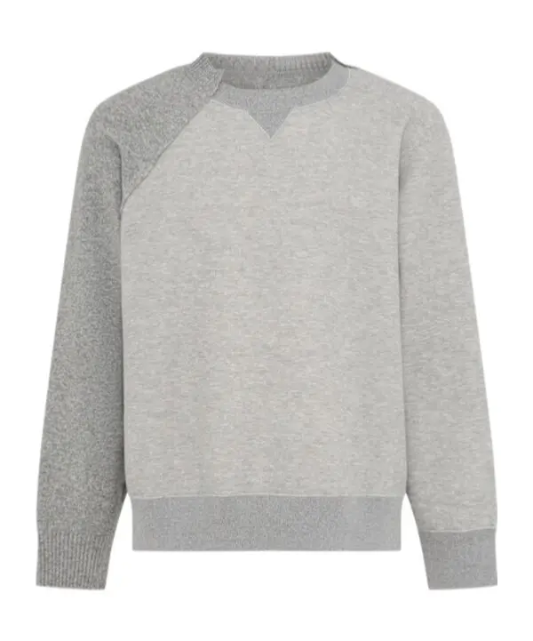 Sacai Crewneck Long Sleeve Colorblock Top
