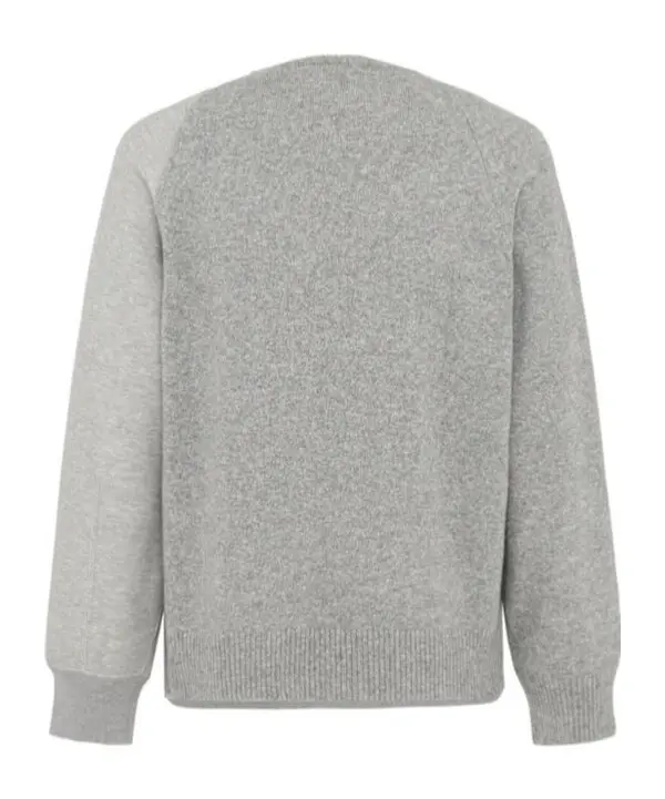 Sacai Crewneck Long Sleeve Colorblock Top