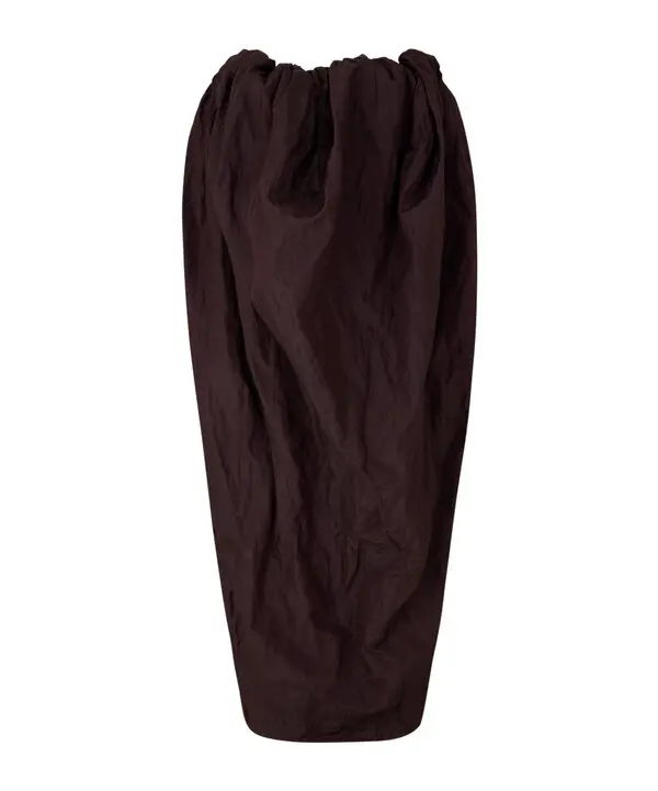 Magda Butrym Solid Color Midi Skirt