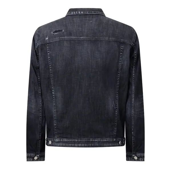 Dsquared2 Blackwash Denim Trucker Jacket